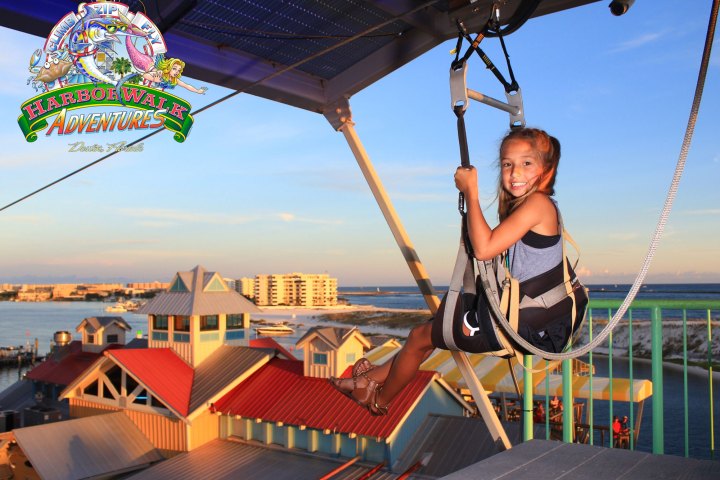 Destin Zip Line Round Trip - HarborWalk Adventures